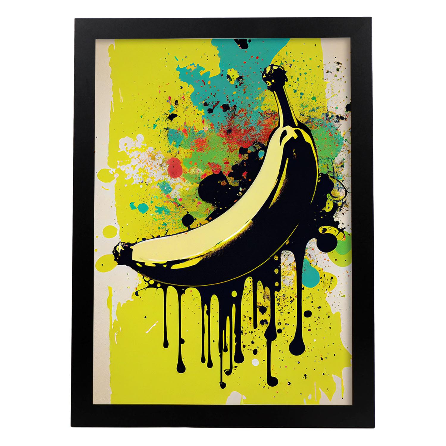 Nacnic Banane Affiche Colorée De Légumes Et De Fruits Illustration Mur ...