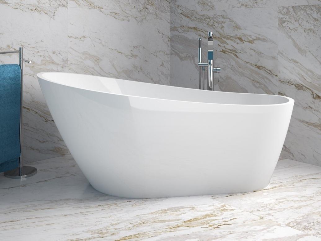 Vasca isola bianca lucida con scarico nero MELODY 150x80 | Leroy Merlin