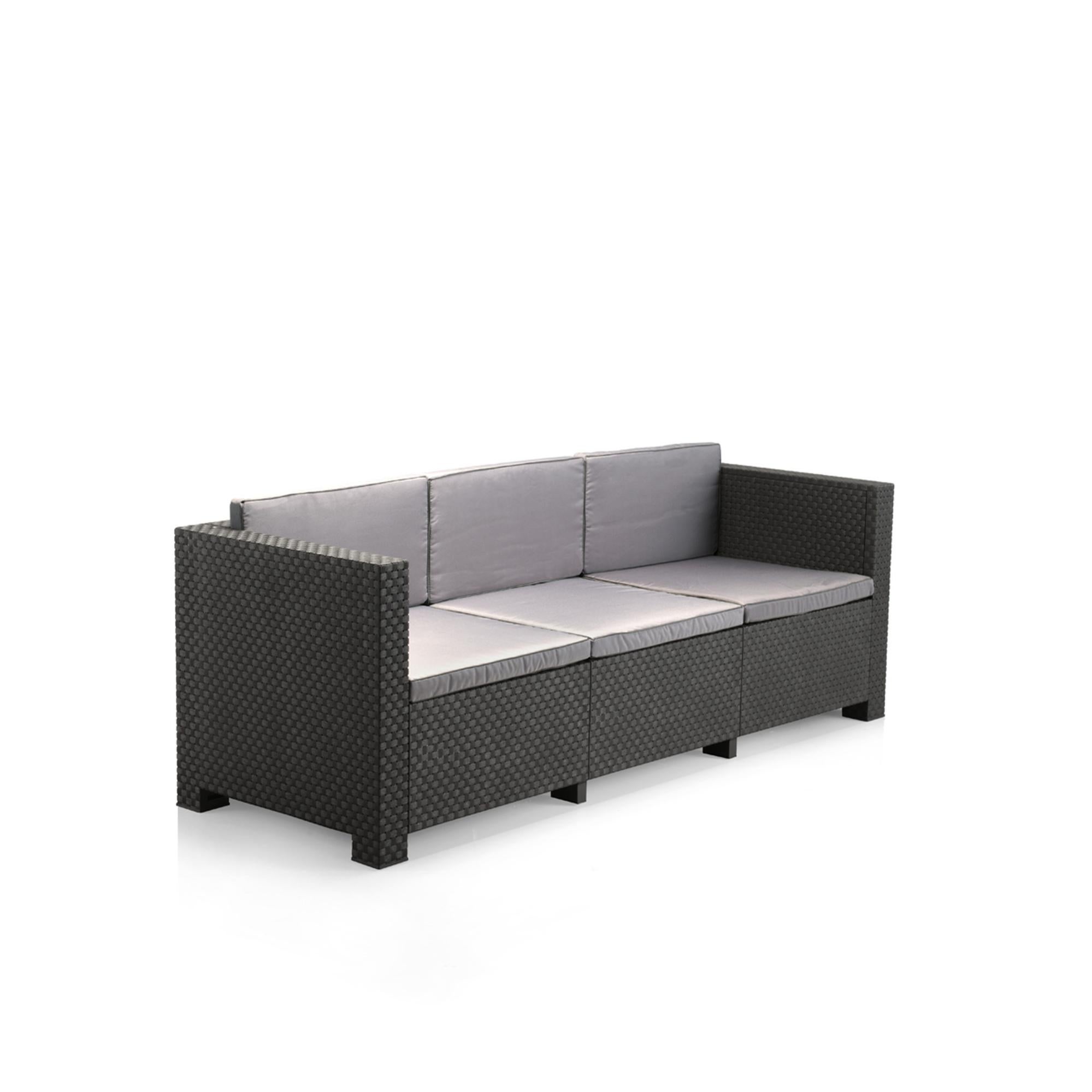 WellHome 3 posti per balcone o terrazza, Grafite | Leroy Merlin