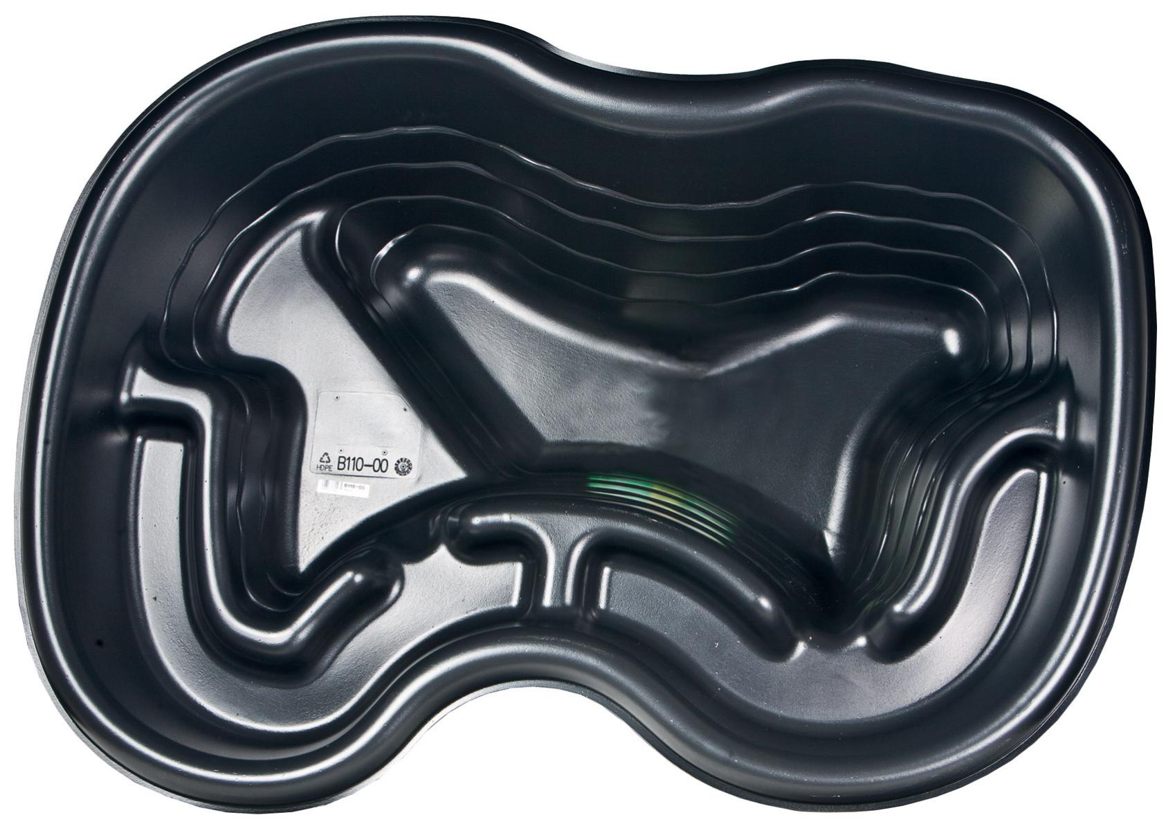 Laghetto Artificiale Termoformato in PE 120x90x40 cm 120 Litri Nero ...