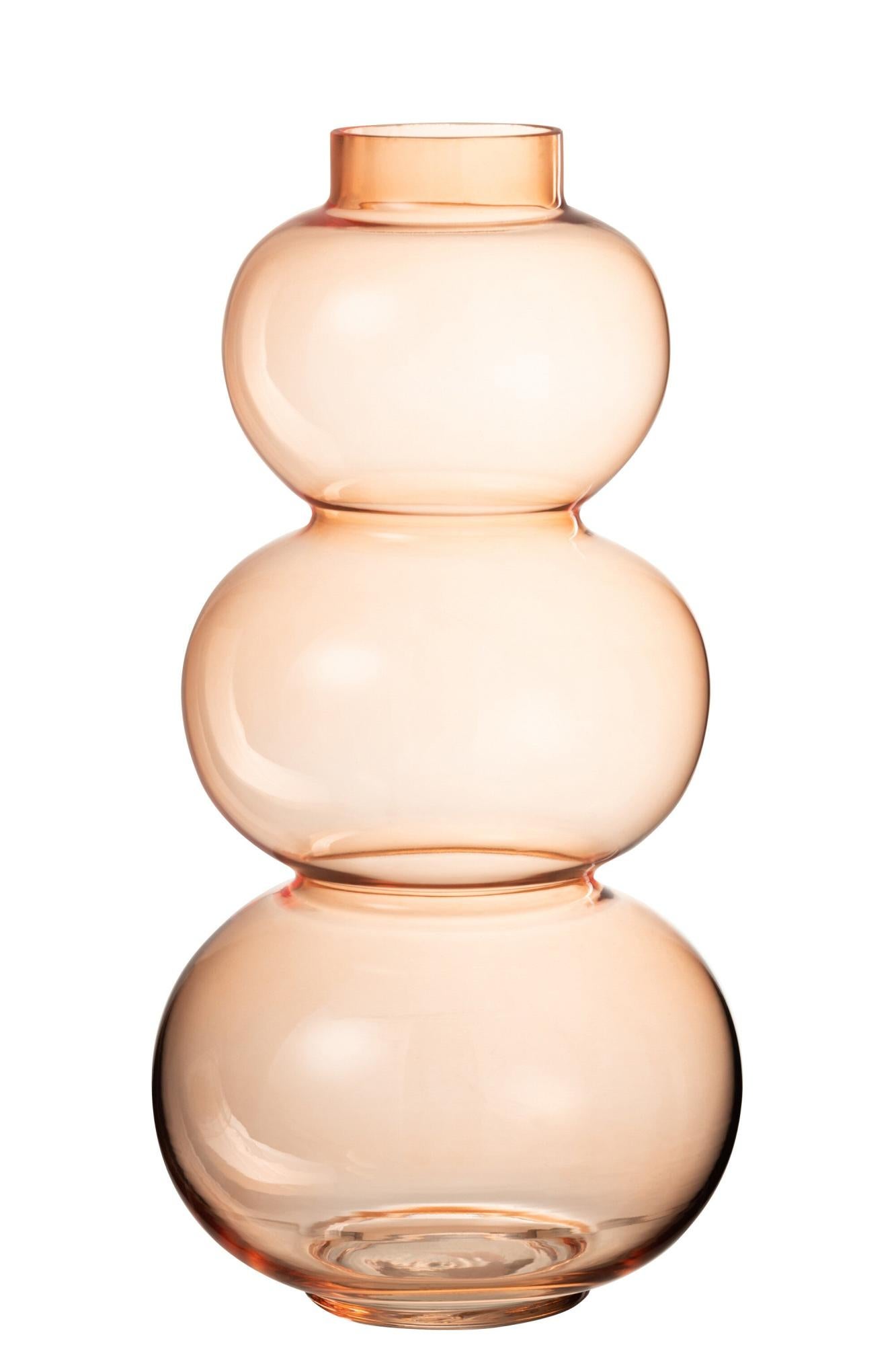 Vase boule verre orange 18,5x18,5x36cm | Leroy Merlin