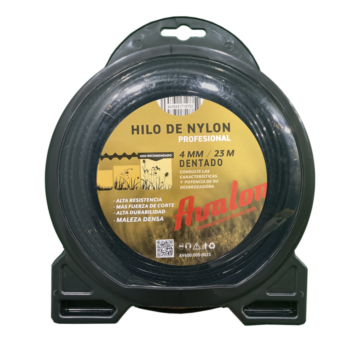 Avalon Hilo Dentado De Nylon Universal Para Desbrozadora Y