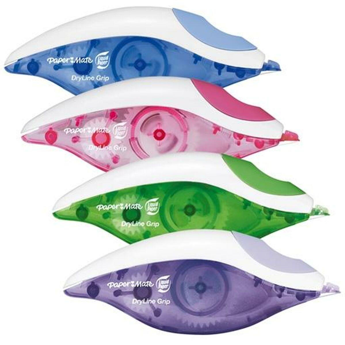Correttore a Penna Paper Mate Dryline Grip 12 Unità (5 mm x 85 m ...