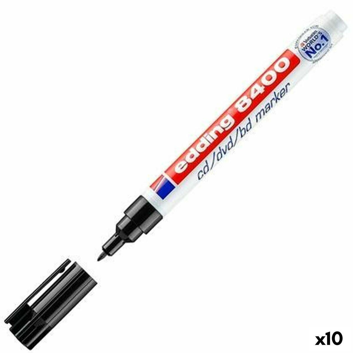 Marcatore permanente Edding 8400 Nero 10 Unità | Leroy Merlin