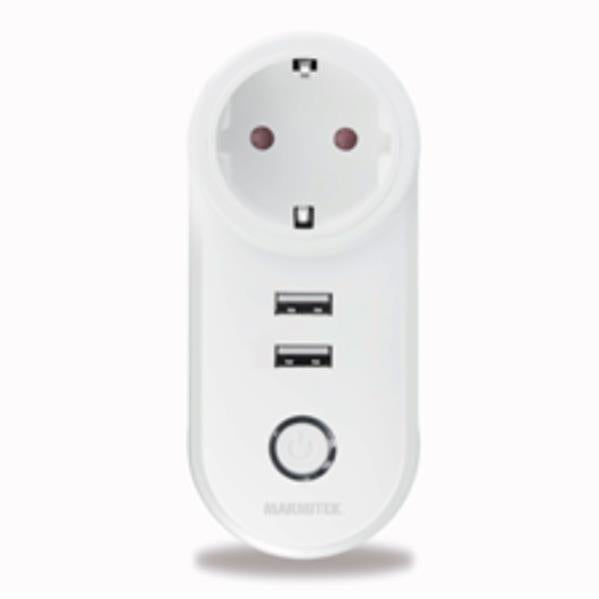NILOX SMART WI-FI POWER PLUG-15A-2 USB NX08519 | Leroy Merlin