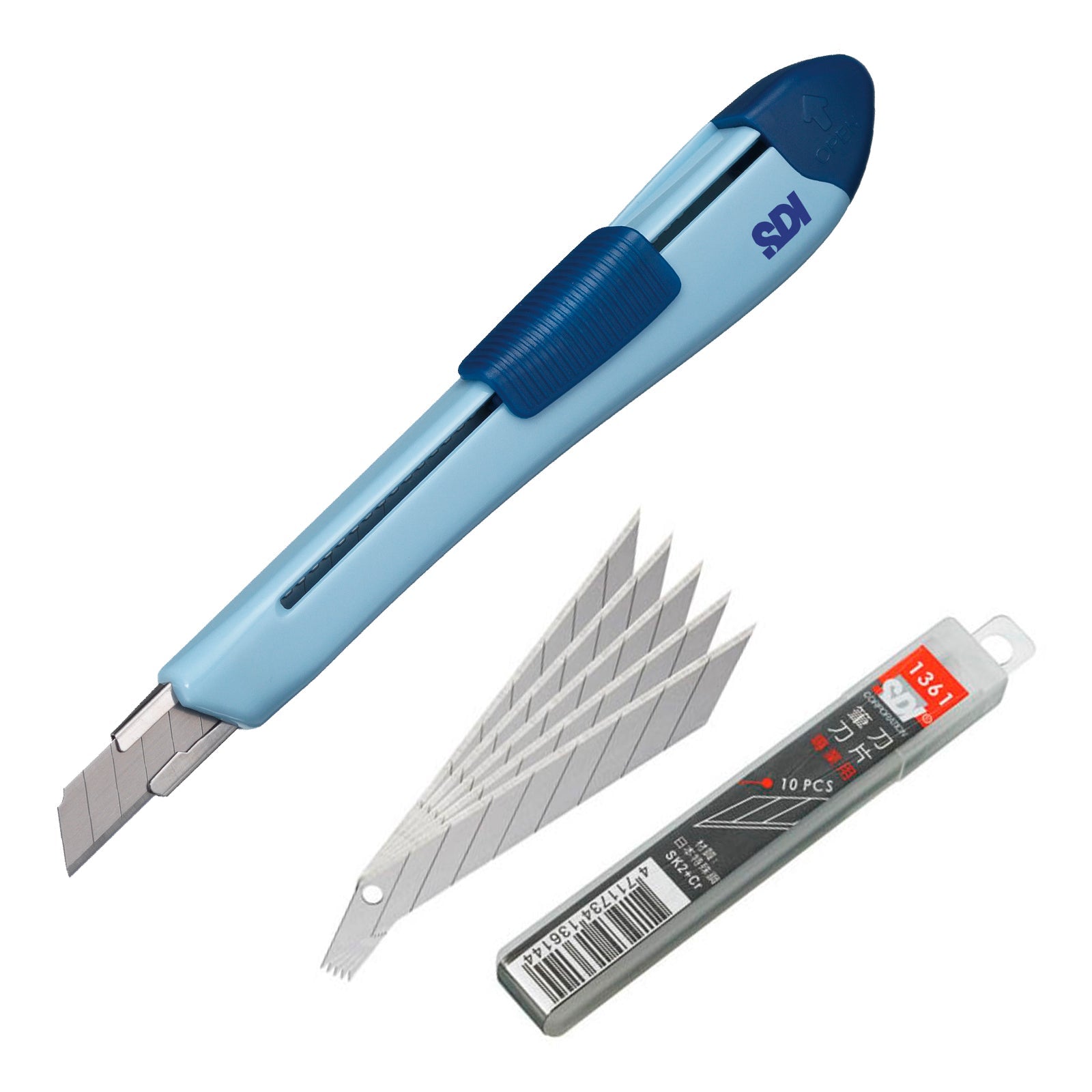 SDI Ergo Ease - Cutter Suave y Ergonómico con 10 Cuchillas de Recambio ...