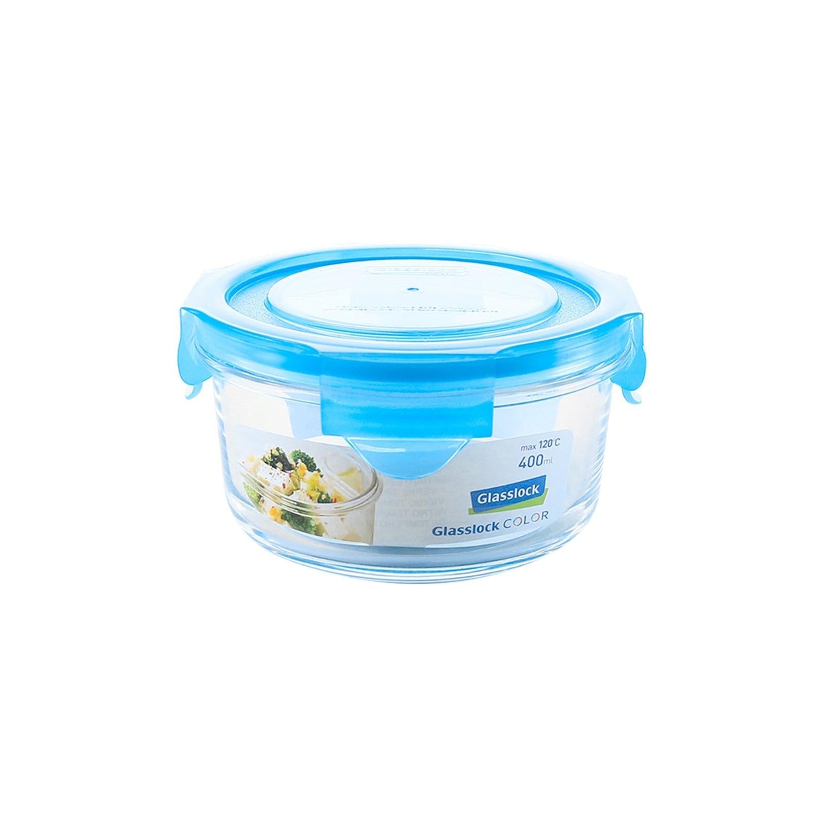 Glasslock Classic - Recipiente Hermético Redondo de 0.4L en Vidrio ...