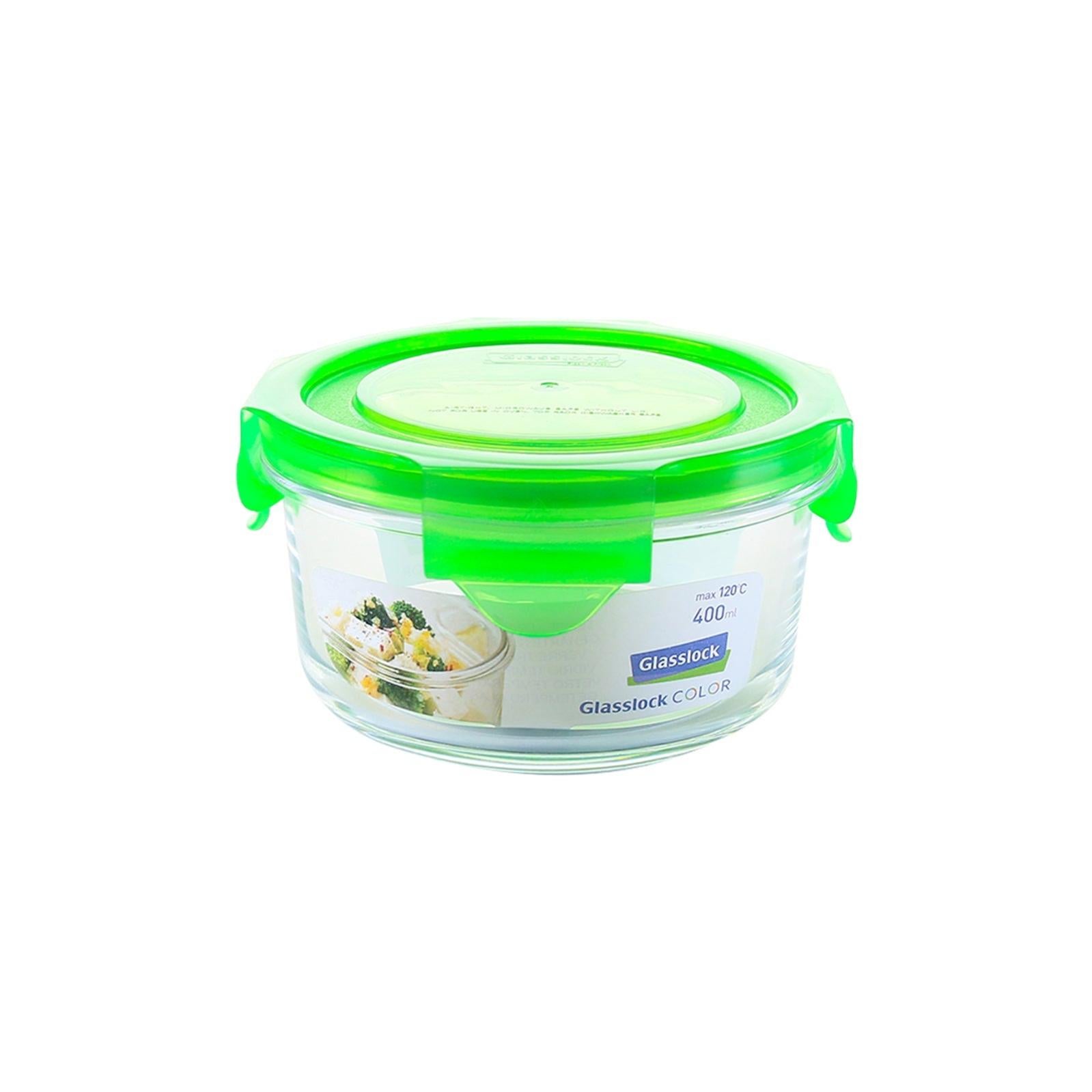 Glasslock Classic - Recipiente Hermético Redondo de 0.4L en Vidrio ...
