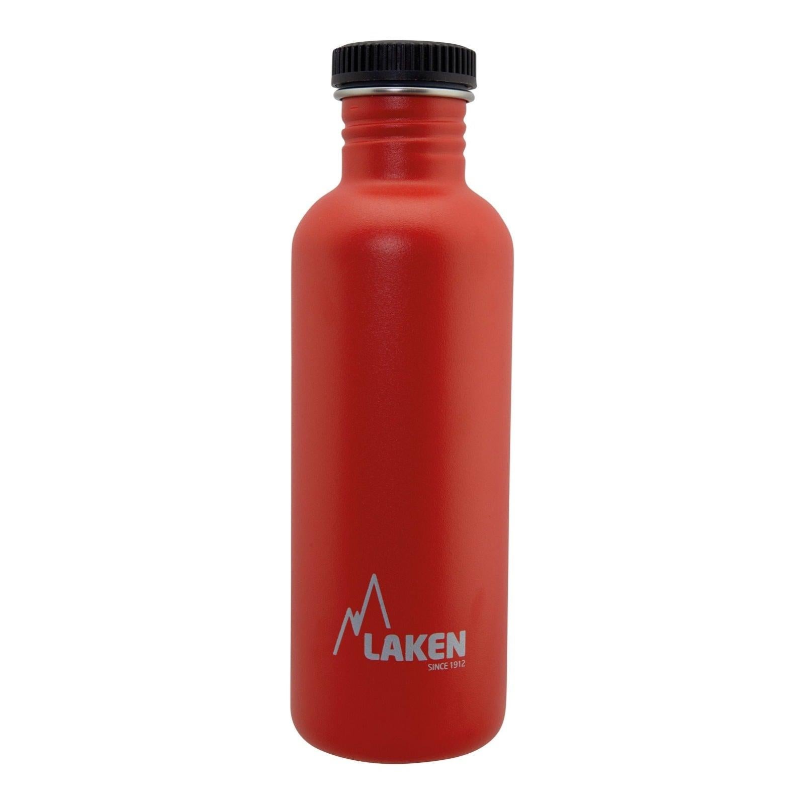 LAKEN Basic Steel - Botella de Agua 1L en Acero Inoxidable. Rojo ...