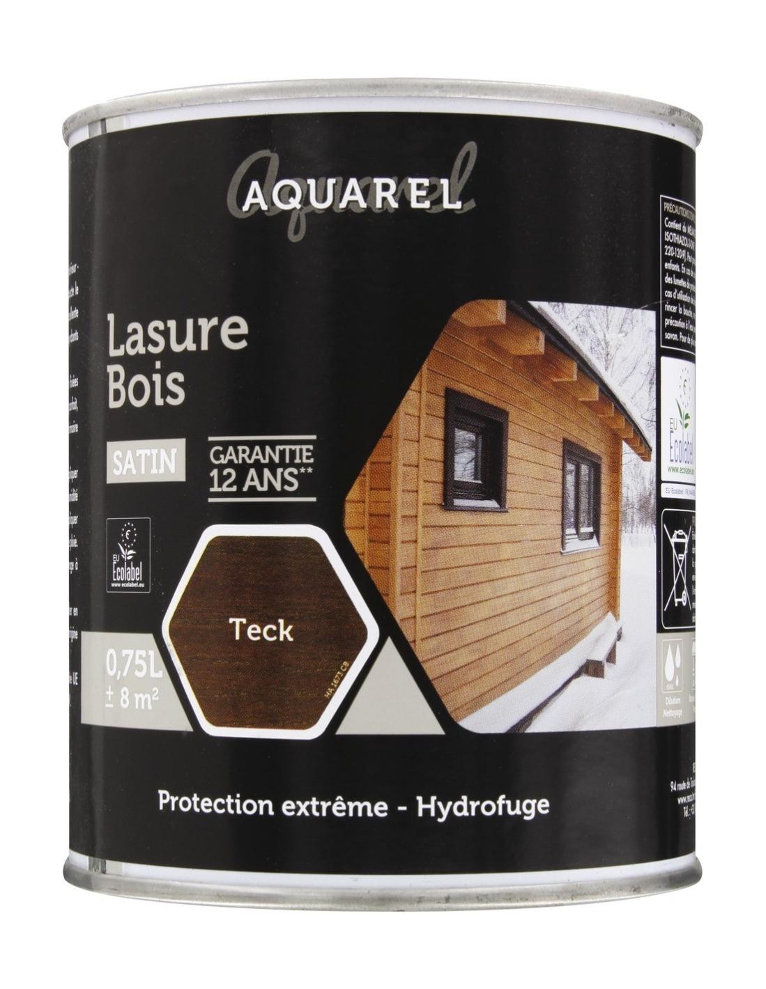 Lasure Bois Aqua 0 75l Teck | Bricoman
