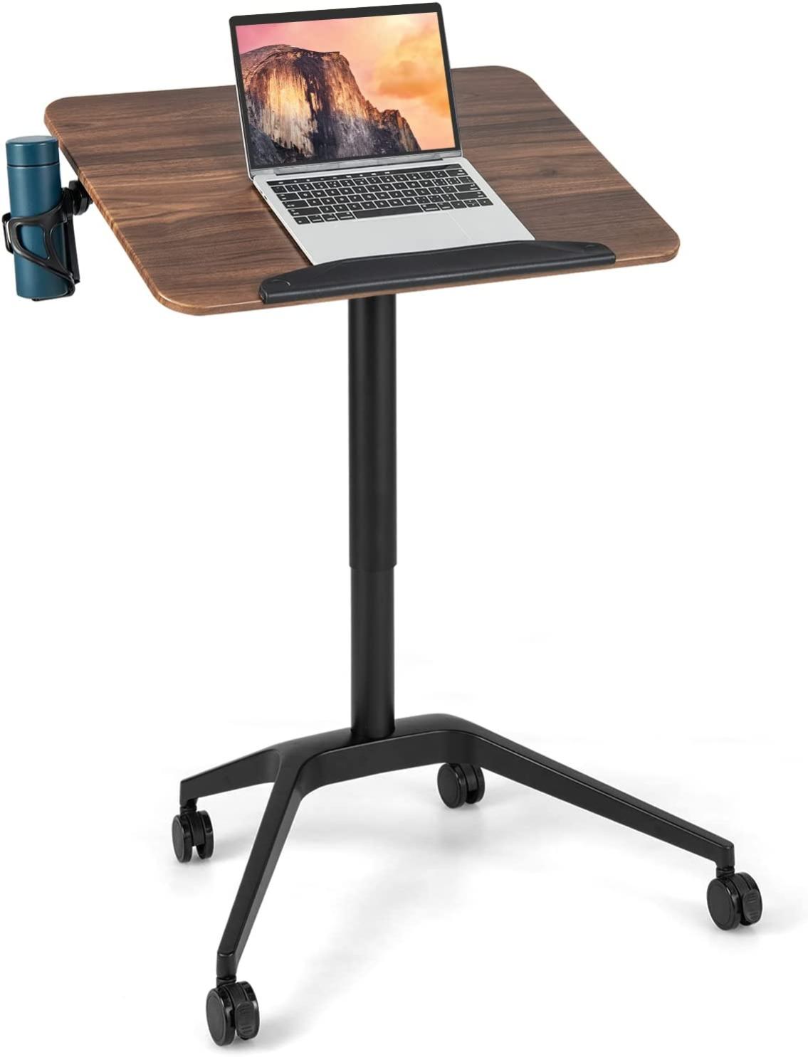 Bureau Debout Mobile 72x50cm, Hauteur Réglable avec Porte-gobelet, 72 x ... Bureau Debout Mobile 72x50cm, Hauteur Réglable avec Porte-gobelet, 72 x ...