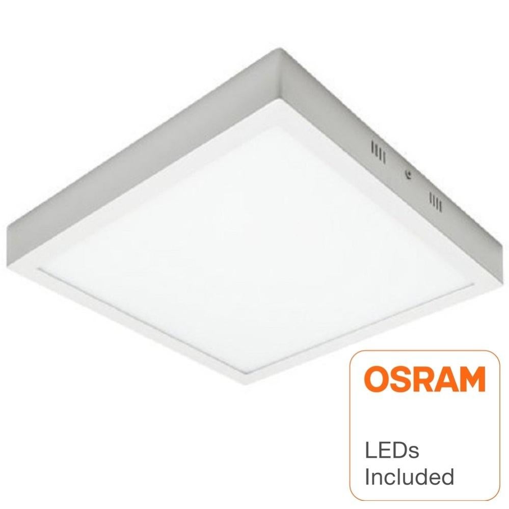 Plafón Techo Led Cuadrado 30W 3000Lm Lámpara Superficie OSRAM - Luz ...