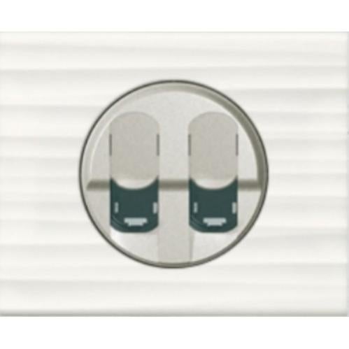 Prise informatique double RJ45 FTP Cat 6 céliane Corian Blanc complète ...