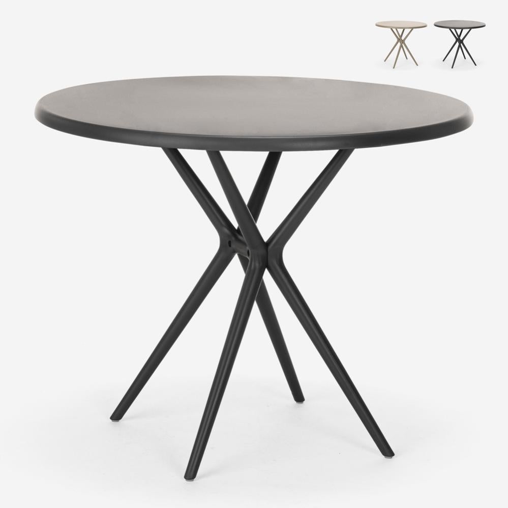 Tavolo in polipropilene rotondo 80cm giardino cucina bar ristorante ...