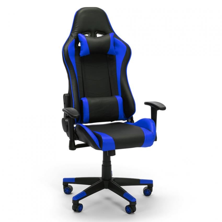 Poltrona ufficio gaming ergonomica similpelle cuscini SilverStone Sky ...