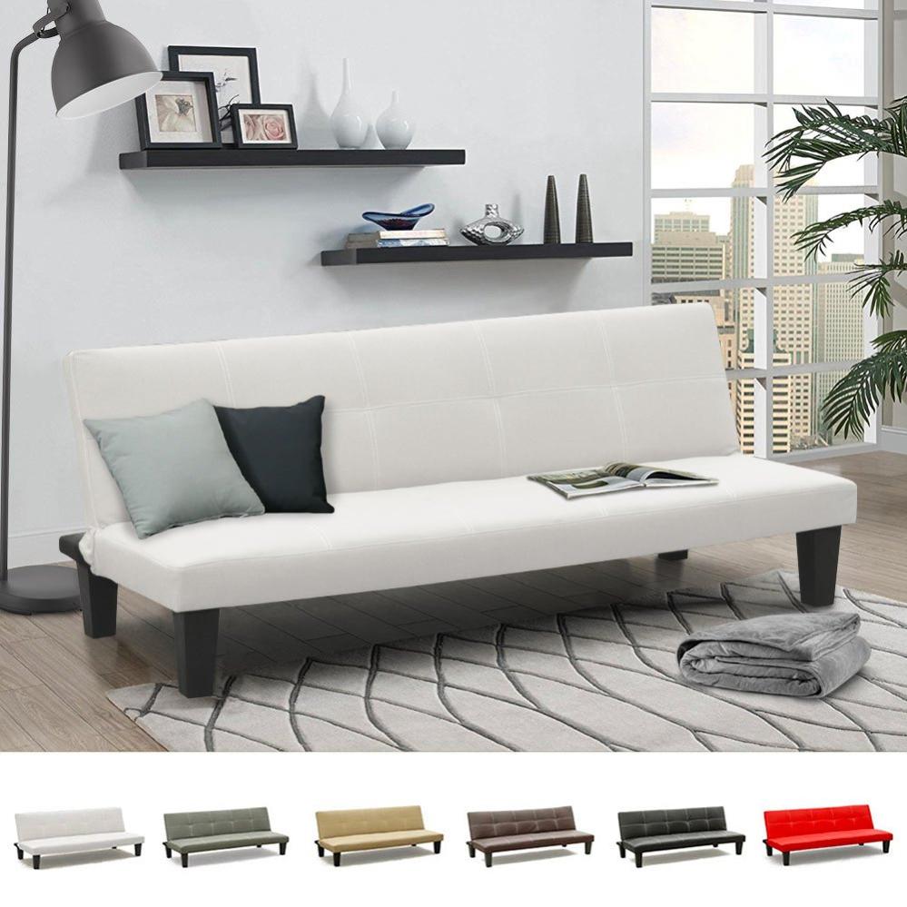 Divano letto pronto letto 3 posti in similpelle economico Topazio ...