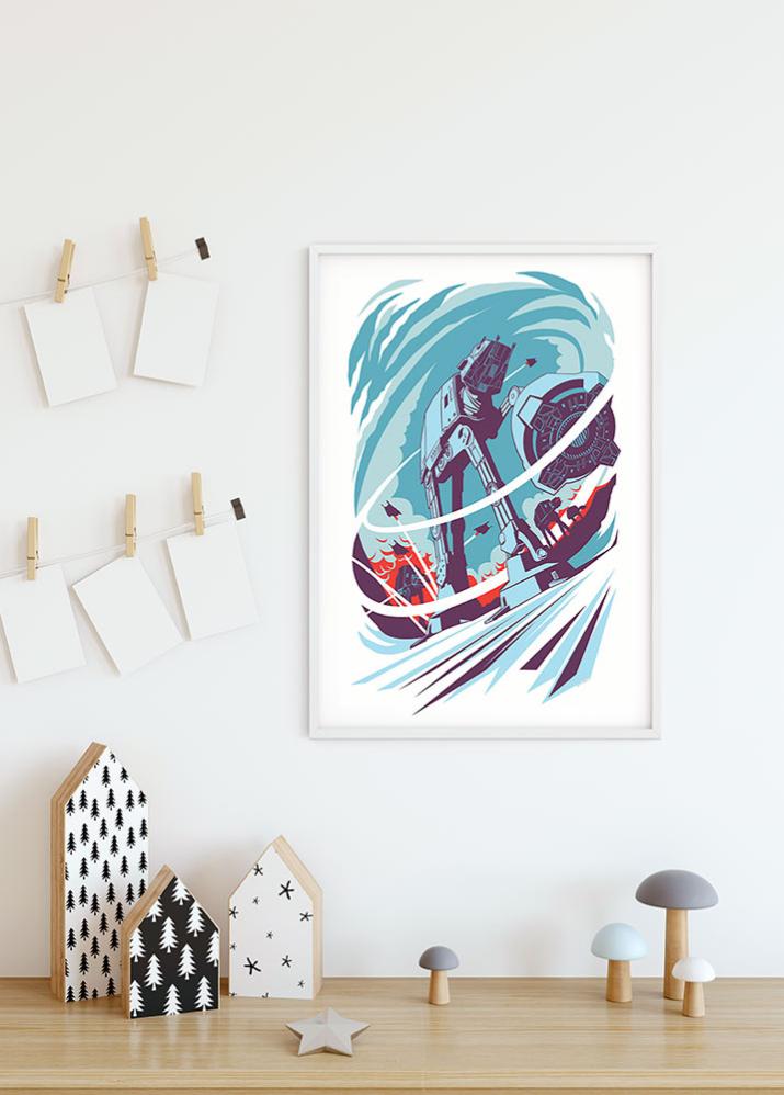 Affiche d'art Komar - Star Wars - Classic Vector Hoth - Taille: 40 x 50 ...