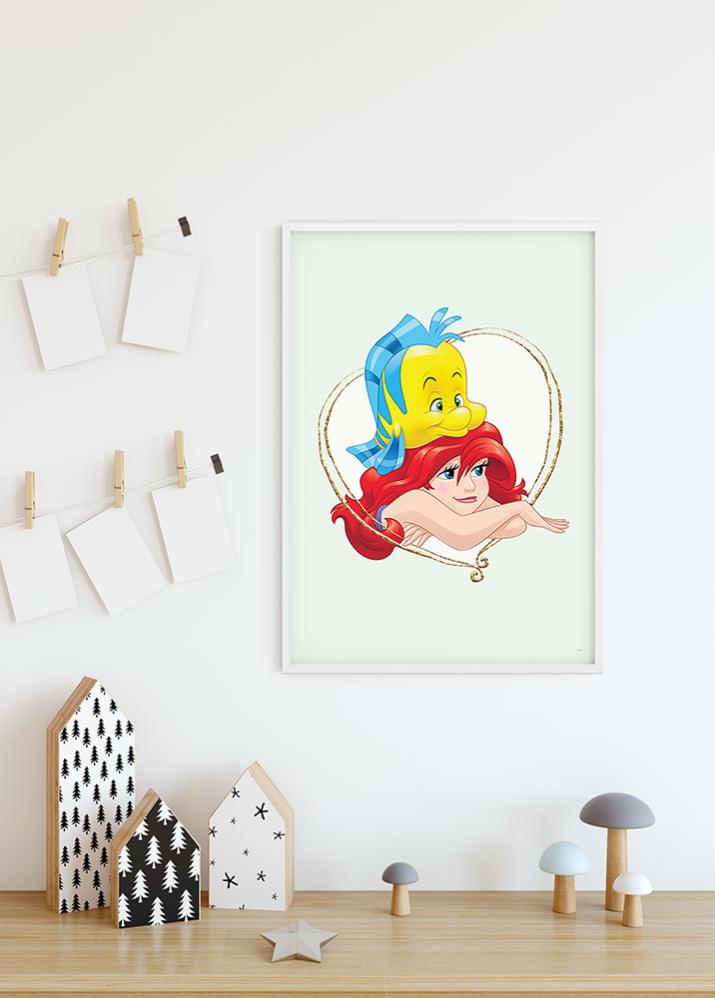 Affiche d'art Komar - Disney - Ariel & Fabius - Taille: 50 x 70 cm ...