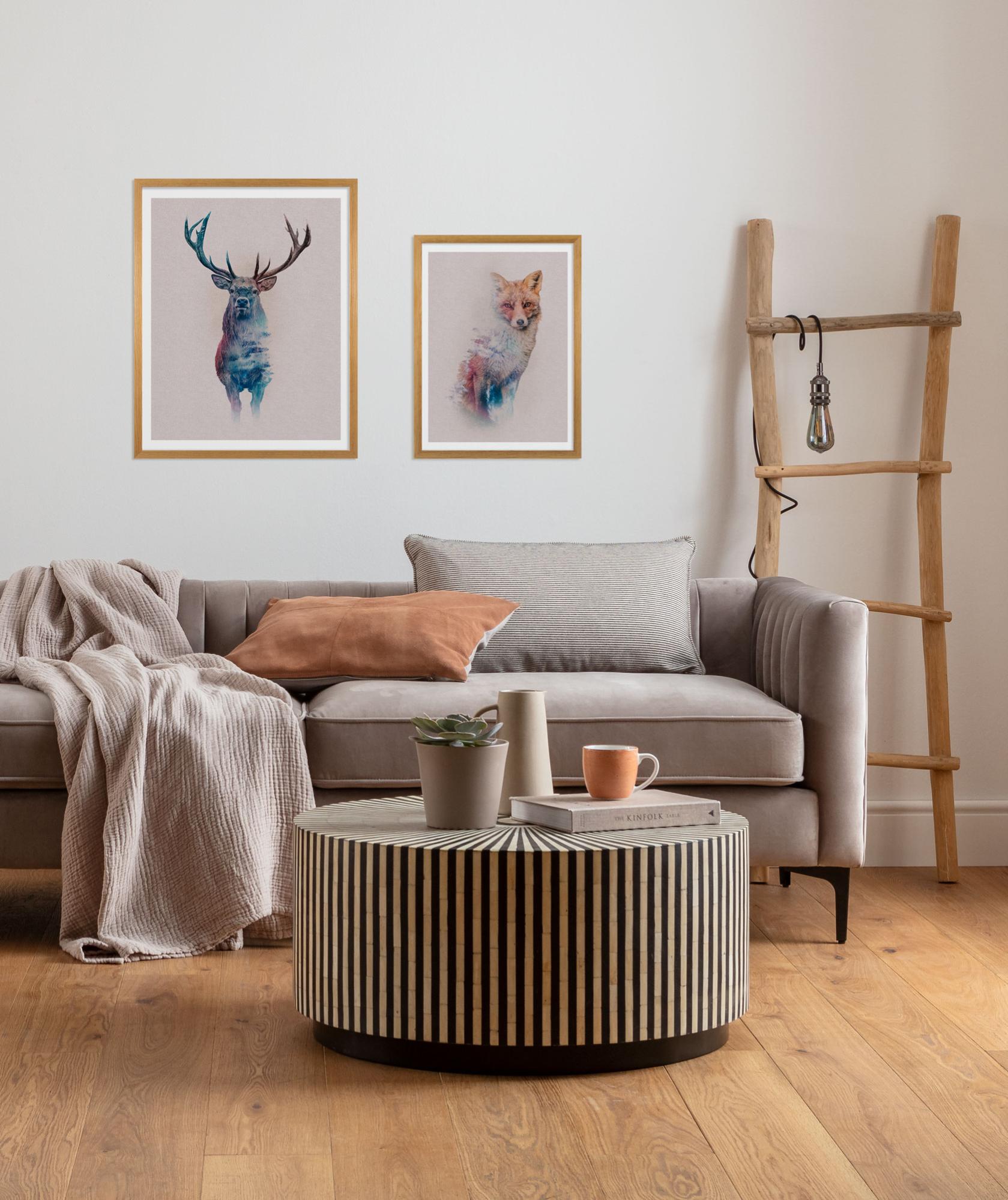 Affiche d'art Komar - Animals Forest Fox - Taille: 50 x 70 cm | Leroy ...