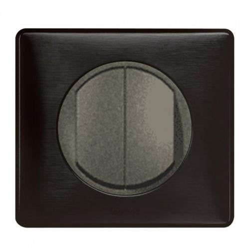 Double va et vient Céliane Carbone Graphite Non Legrand | Leroy Merlin