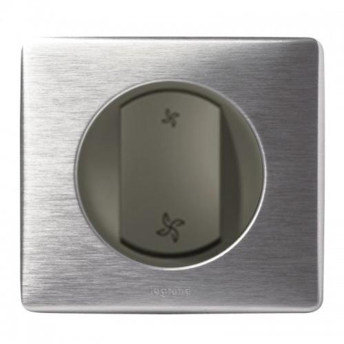 Interrupteur VMC 2 vitesses Céliane Alu Graphite Non Legrand | Leroy Merlin