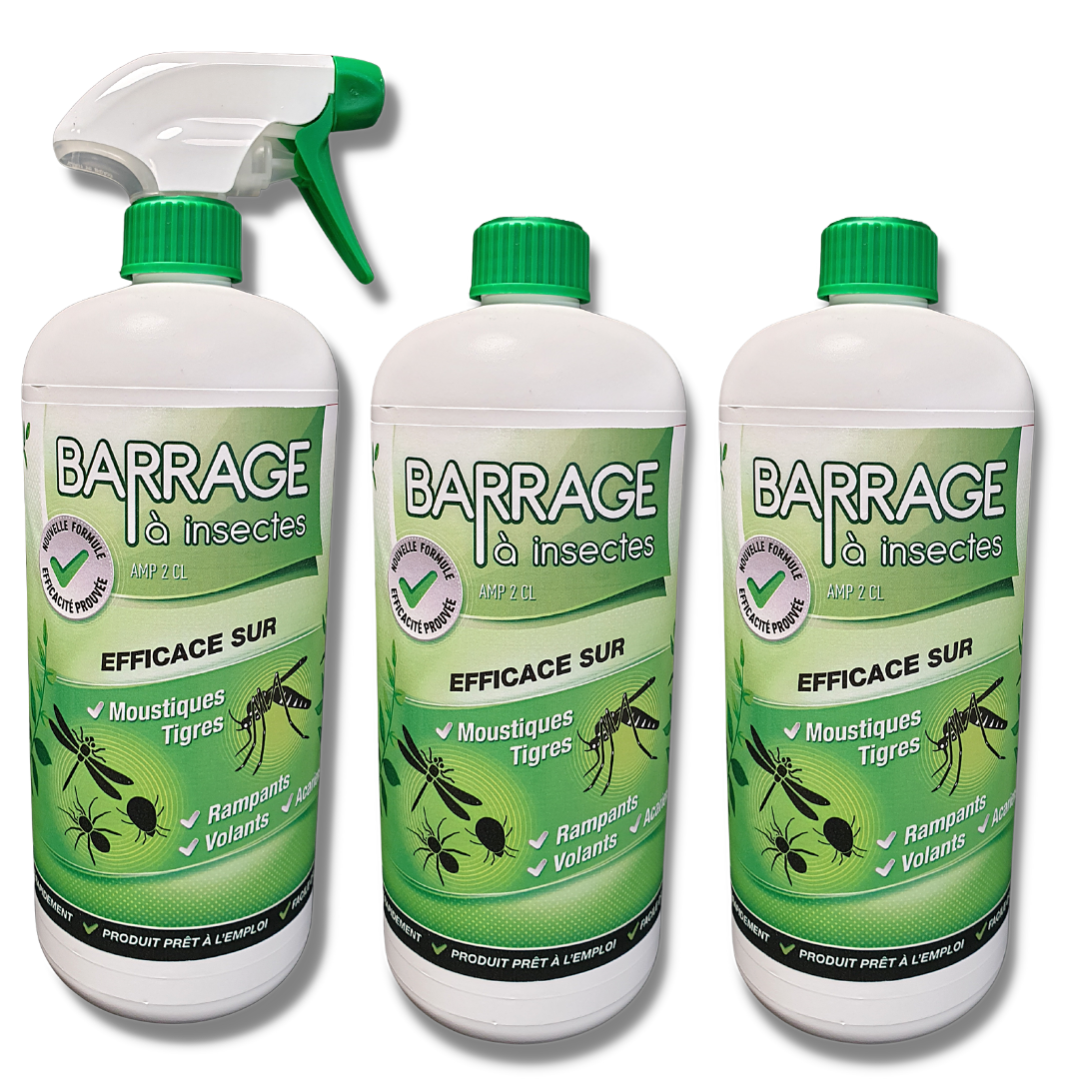 Venteo - Barrage à insectes - Lot de 3 - Efficace contre les insectes ...