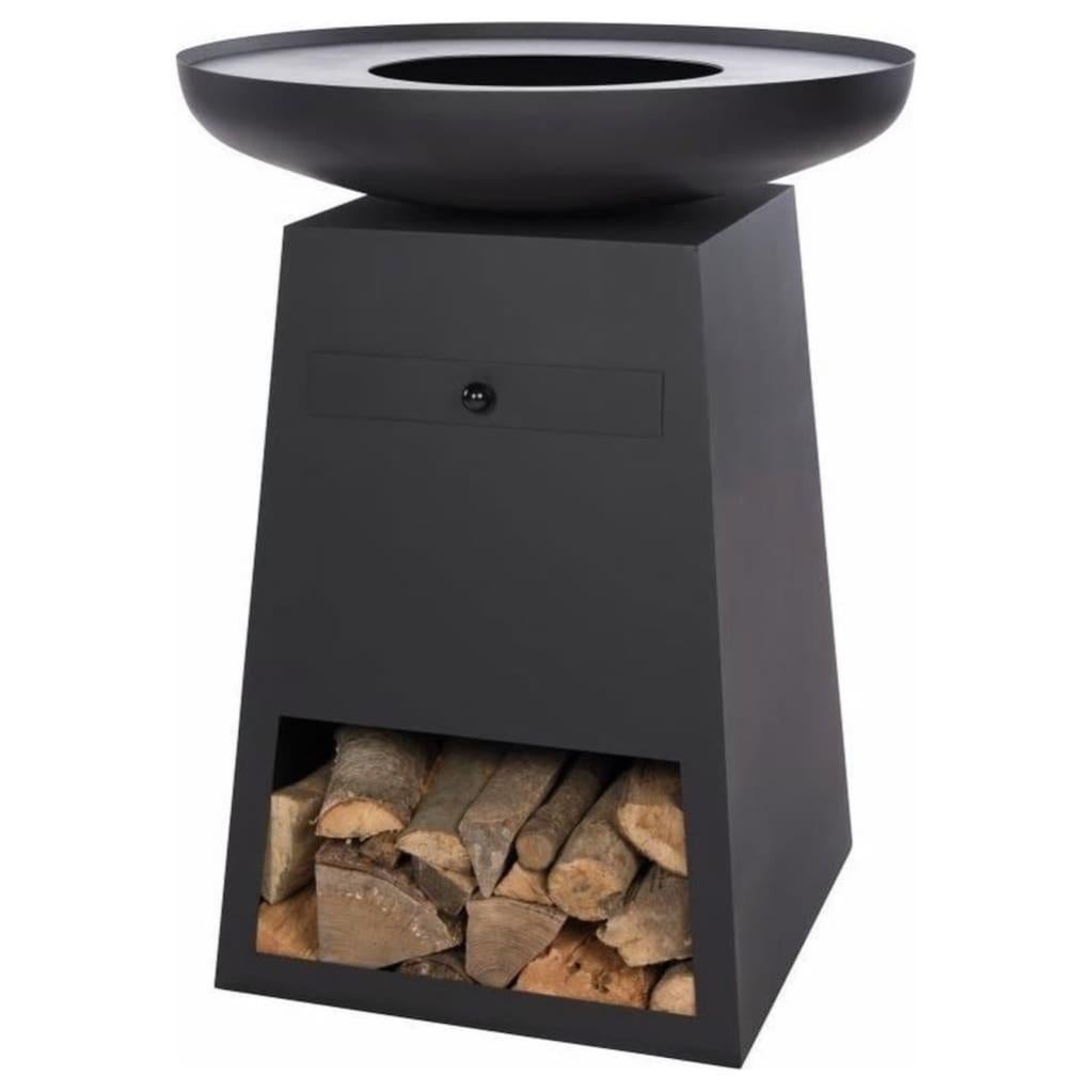 RedFire Braciere da Giardino con Supporto per Legna Onyx 60 cm Nero ...