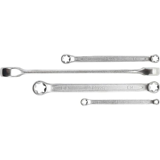 Trousse Bgs De Cles Torx Plates Oeil E6 X E8 E10 X E12 E14 X E18 Et