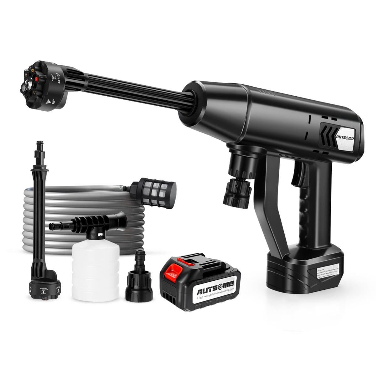 Idropulitrice a batteria per auto, lavaggio auto portatile con pistola ...