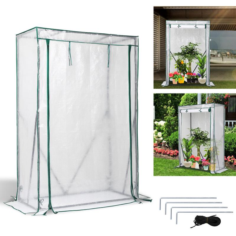 Serre de Jardin serre à tomates 1L x 0,5l x 1,5H m porte zippée ...