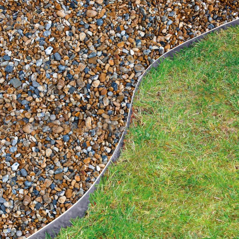 45M Bordure de jardin en métal galvanisé flexible 100x14cm | Leroy Merlin