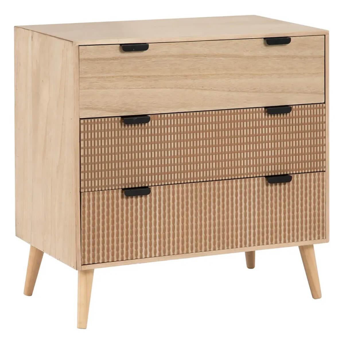 MINARI - Commode 2 Tiroir Effet Bois Multi-Textures | Leroy Merlin