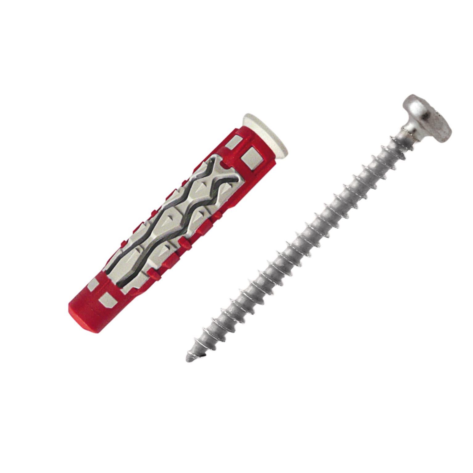 Cheville bi-matière MX diam 6x37mm, vis TR Ø4x45mm | Leroy Merlin