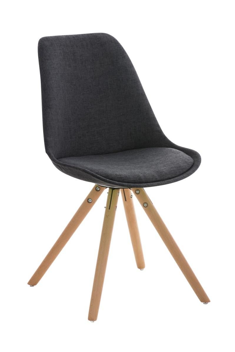 Sedia Pegleg in tessuto gambe tonde grigio scuro|natura | Leroy Merlin