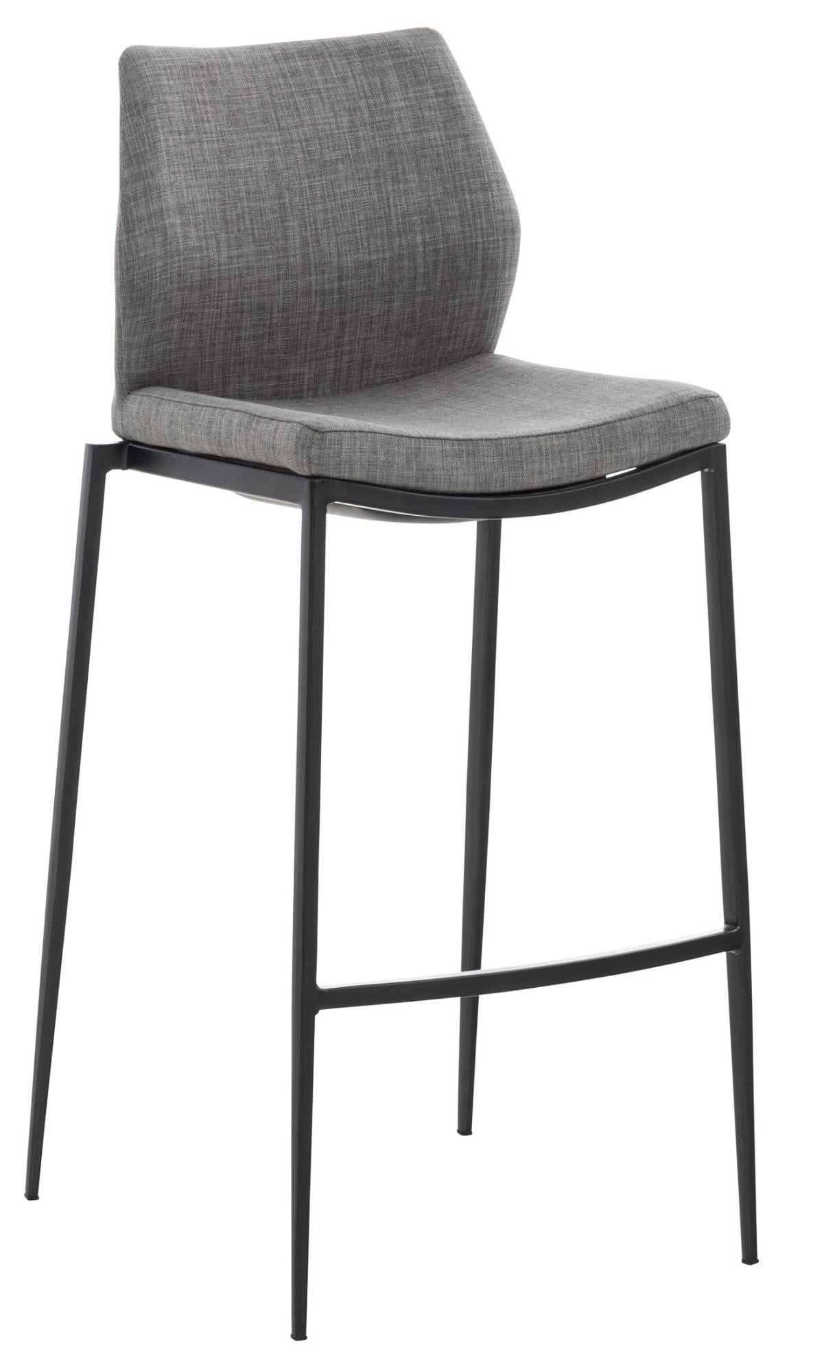 Sgabello Moderno Design Matola In Tessuto grigio|schwarz | Leroy Merlin