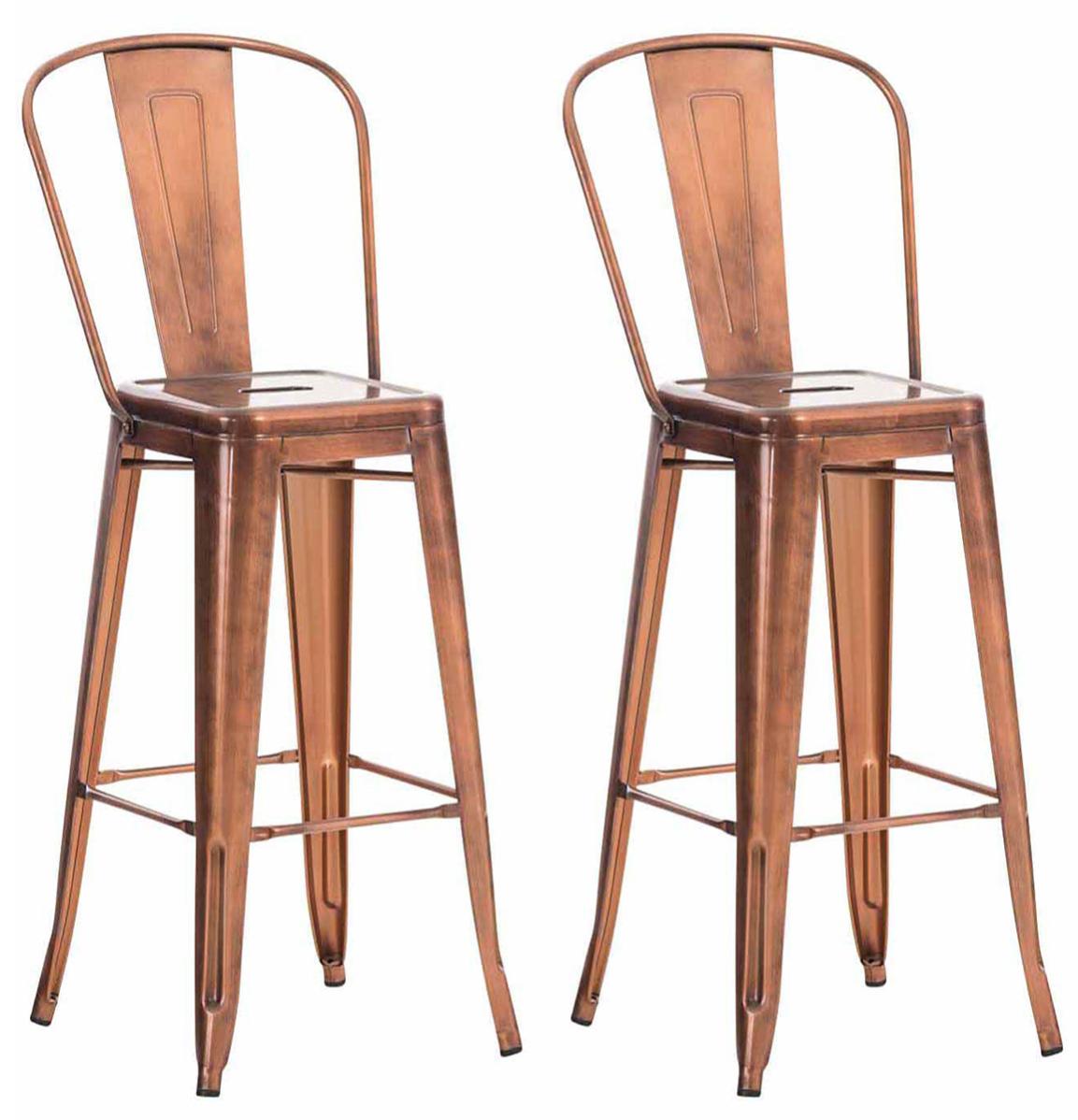 Set 2 sgabelli Aiden Rame | Leroy Merlin