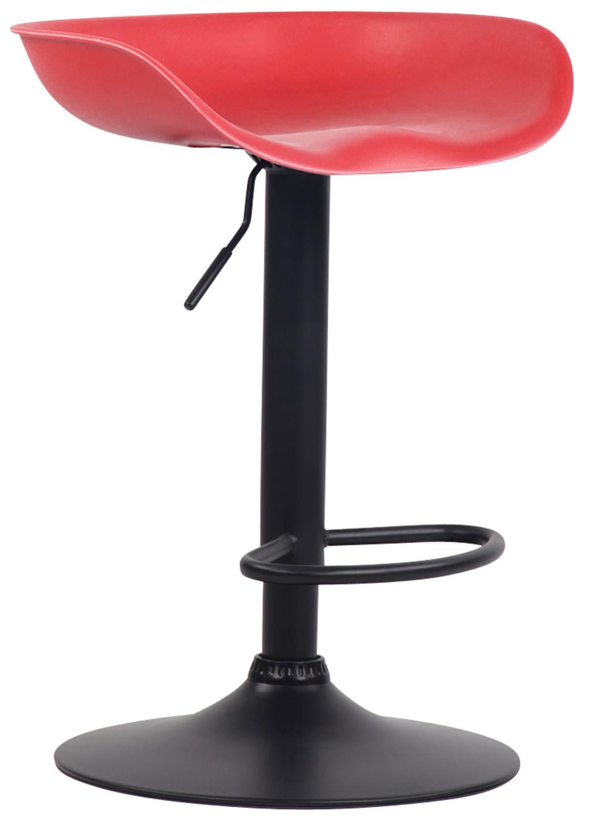 Sgabello Bar Design Anaheim In Plastica rosso|schwarz | Leroy Merlin