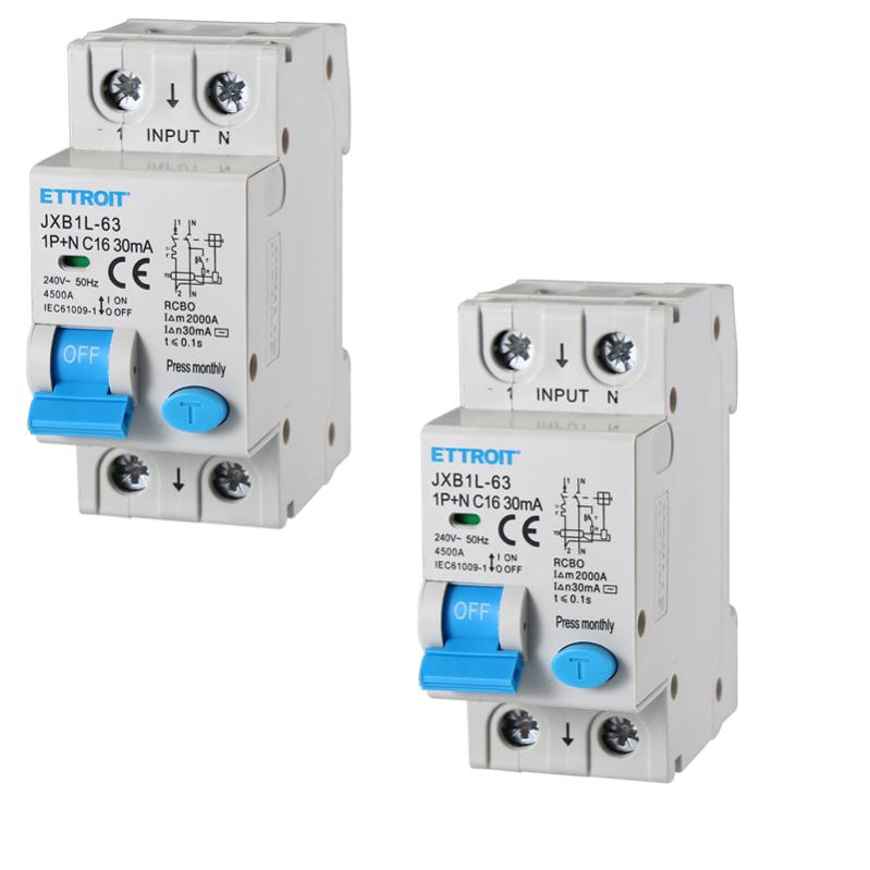 INTERRUTTORE MAGNETOTERMICO DIFFERENZIALE 25A 1P+N 25A 30mA 2 PEZZI ...