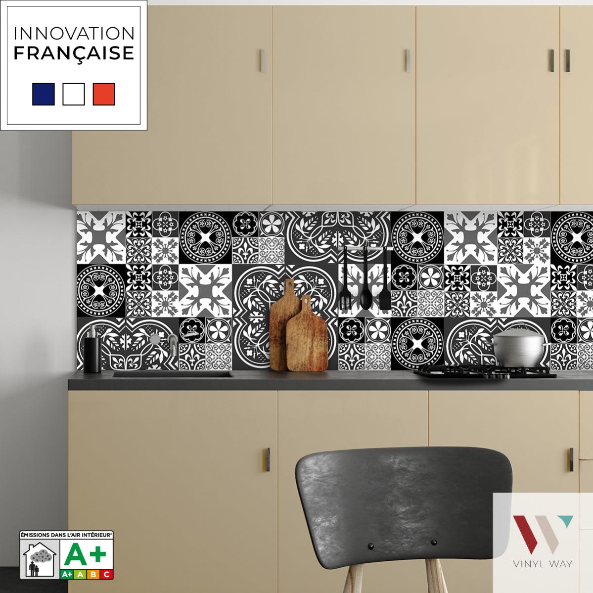 8 carreaux adhésifs 20x20cm Anastasia / Carreaux de ciment - 10x10 ...
