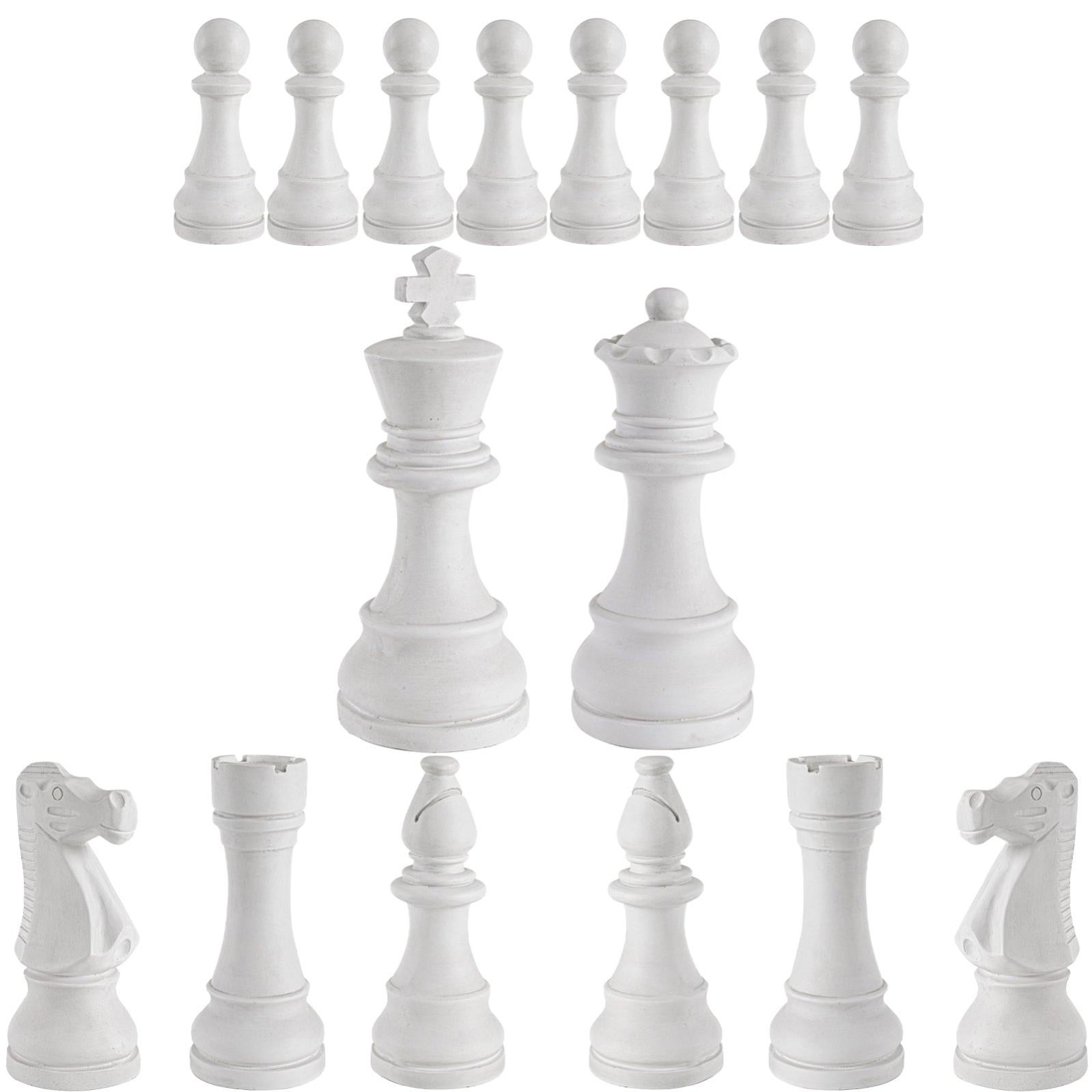 Statuetta decorativa "Scacchi", in fibra di vetro e argilla ...