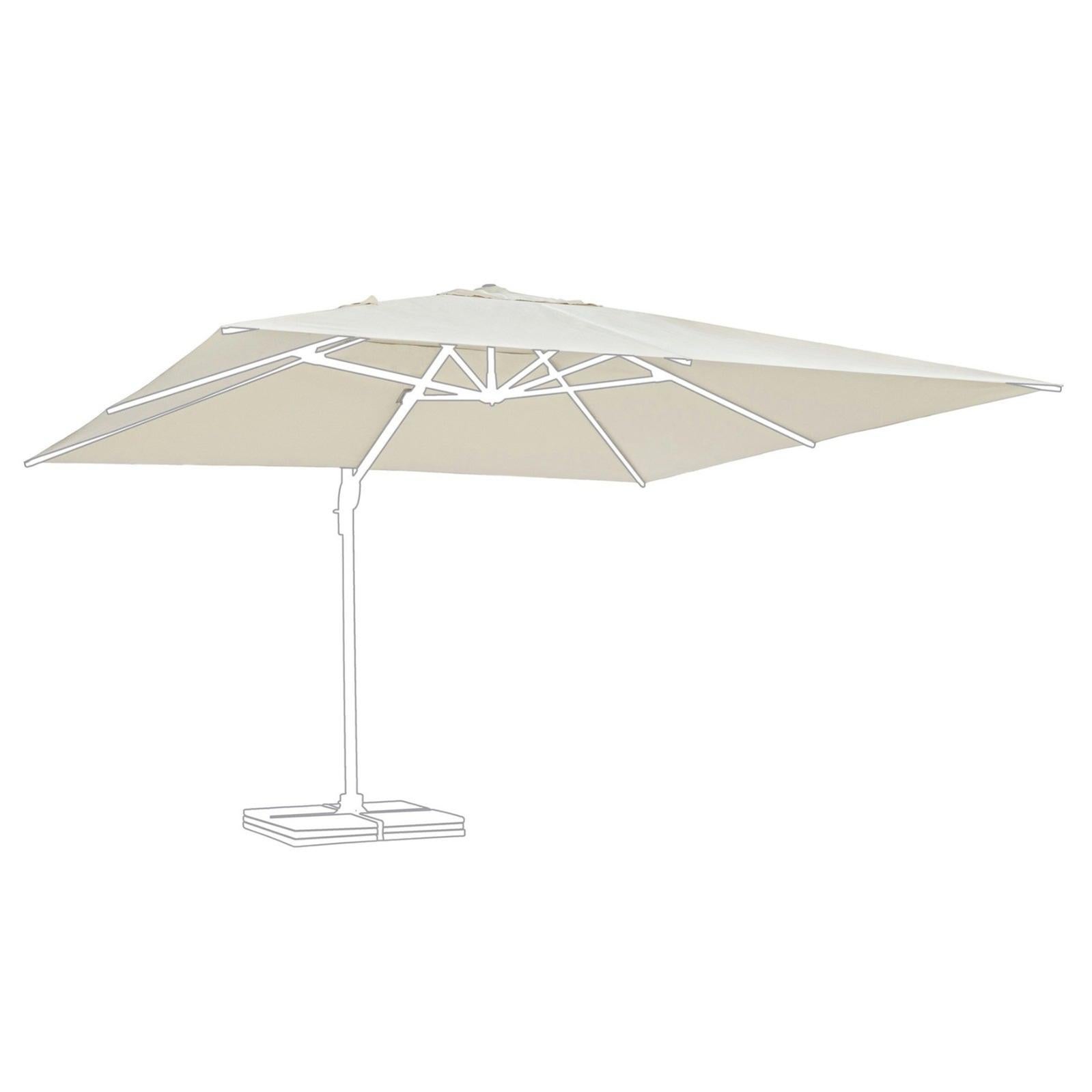 Telo per ombrellone "Orion" color Beige, con camino antivento, per ...