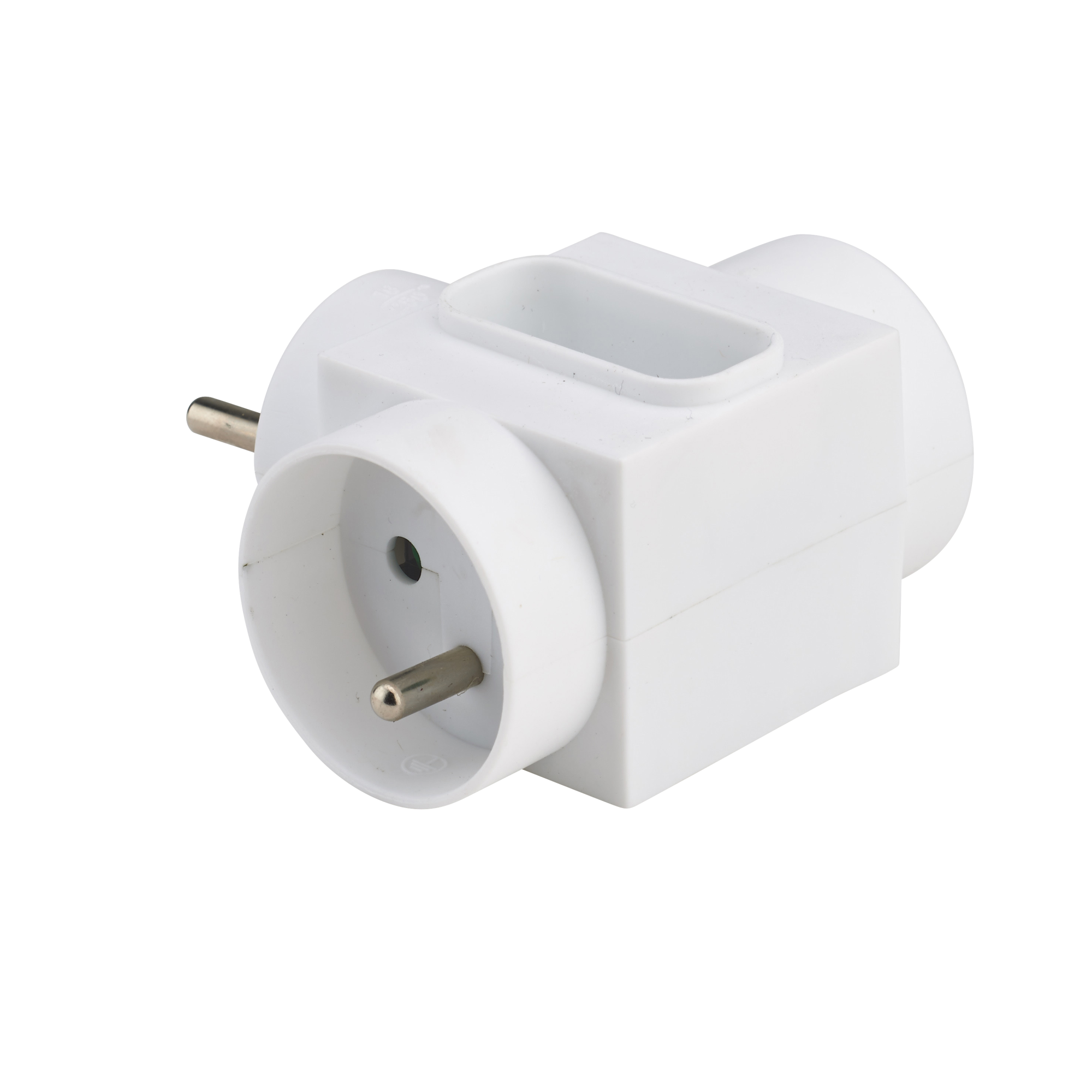 TRIPLITE LATERALE 2X2P+T 16A + 1X2P 6A BLANC | Bricoman