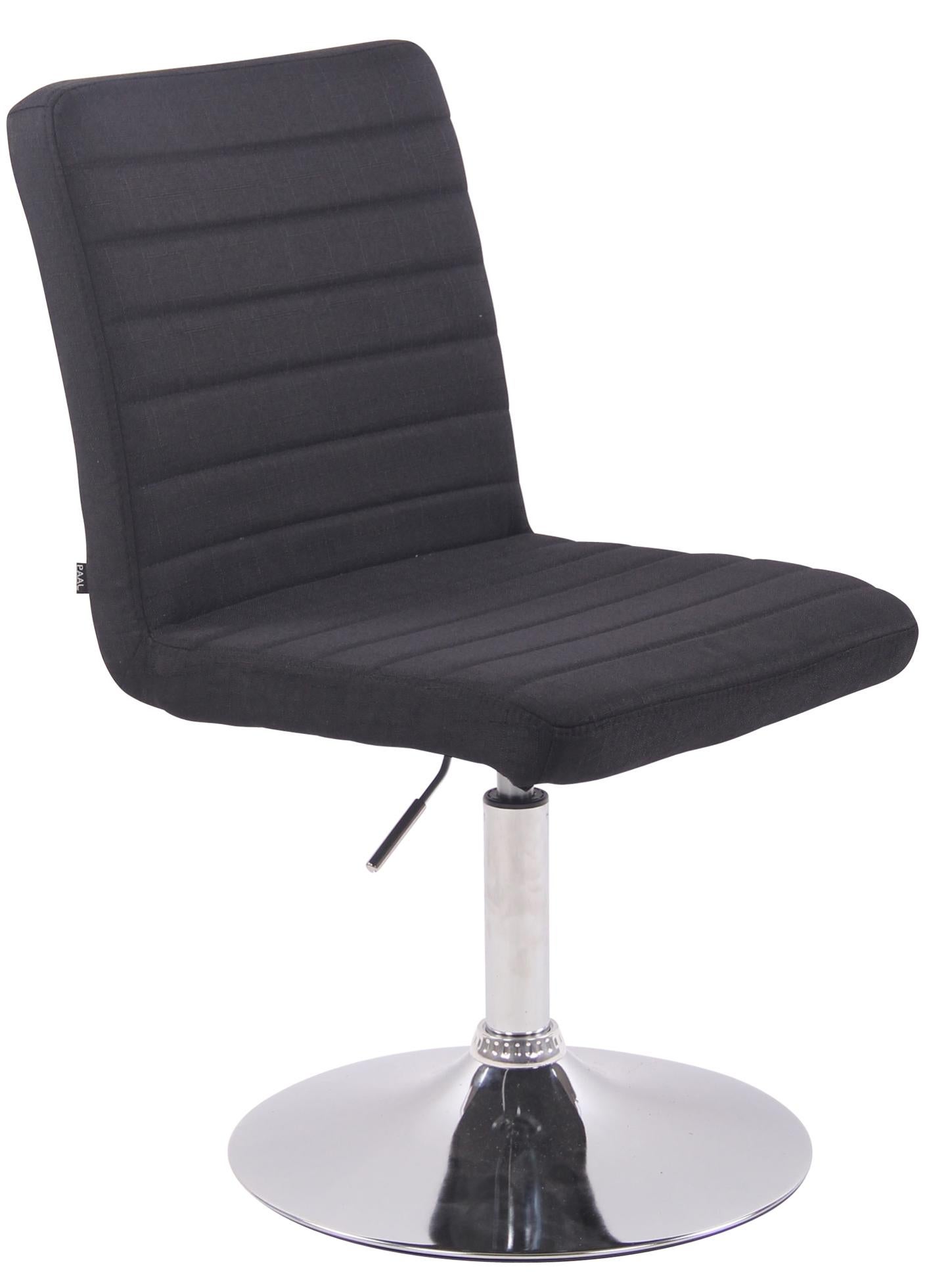 Taburete de comedor Elva en tela Negro | Leroy Merlin
