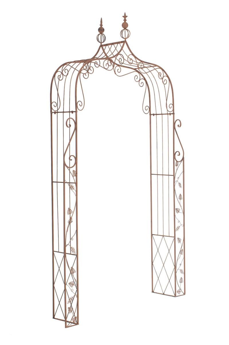 Arco per Piante Rampicanti in Metallo Aurora antico marrone | Leroy Merlin