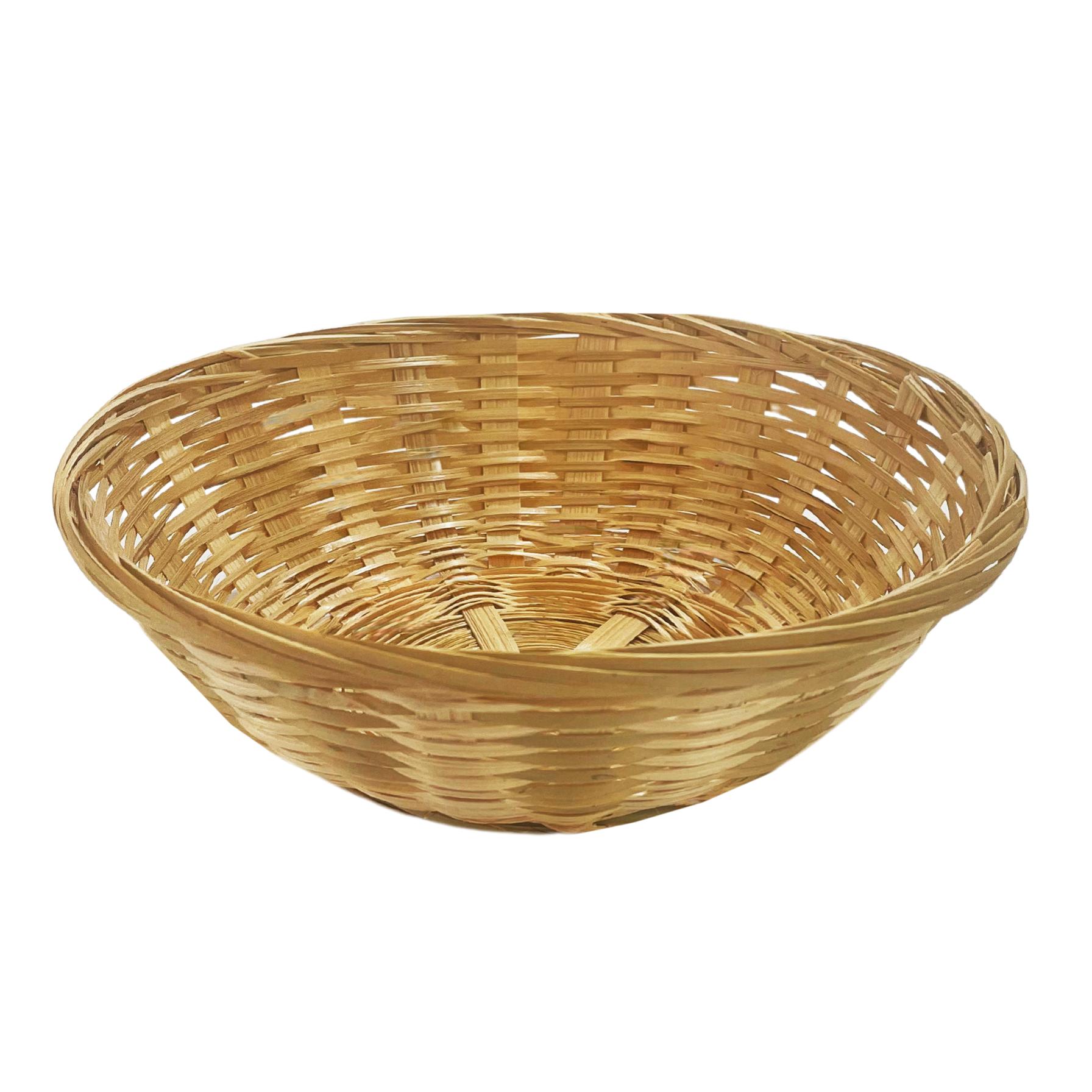 Acomoda Textil – Panera Redonda de Mimbre. Cesta para Pan, Panecillos ...