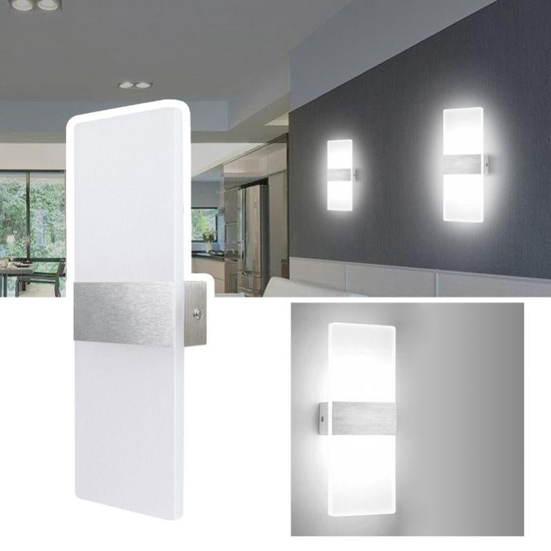 2X LED Applique da parete Camera da letto Corridoio Applique da parete ...