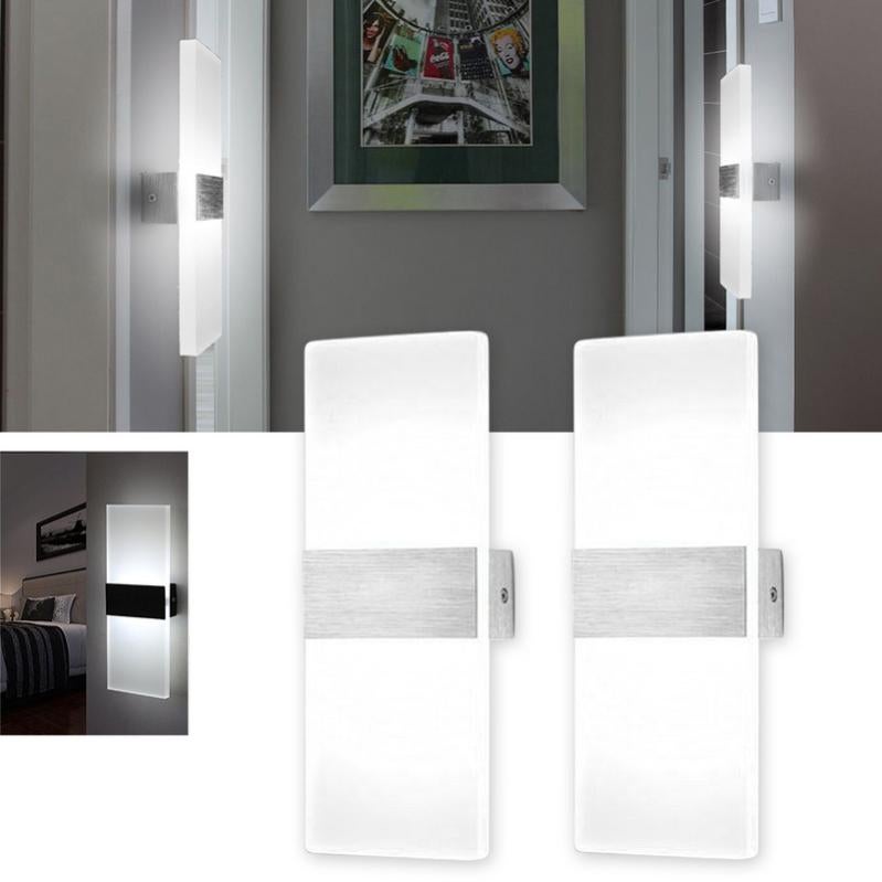 2X LED Applique da parete Camera da letto Corridoio Applique Inne Wall ...