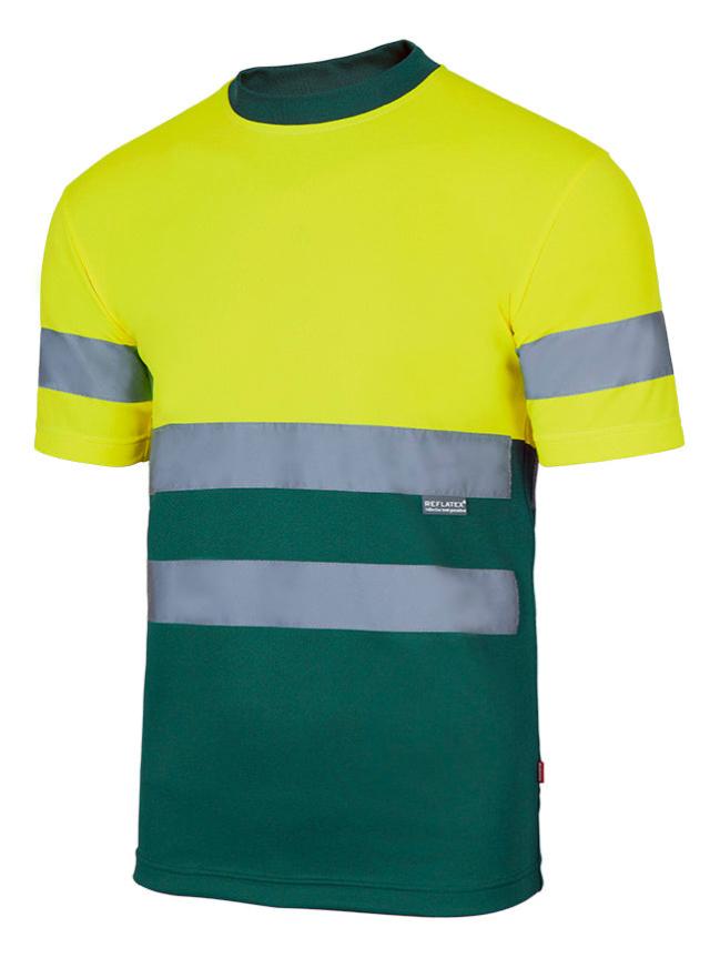 Camiseta Técnica Bicolor Alta Visibilidad Verde/Amarillo Flúor T-3XL ...