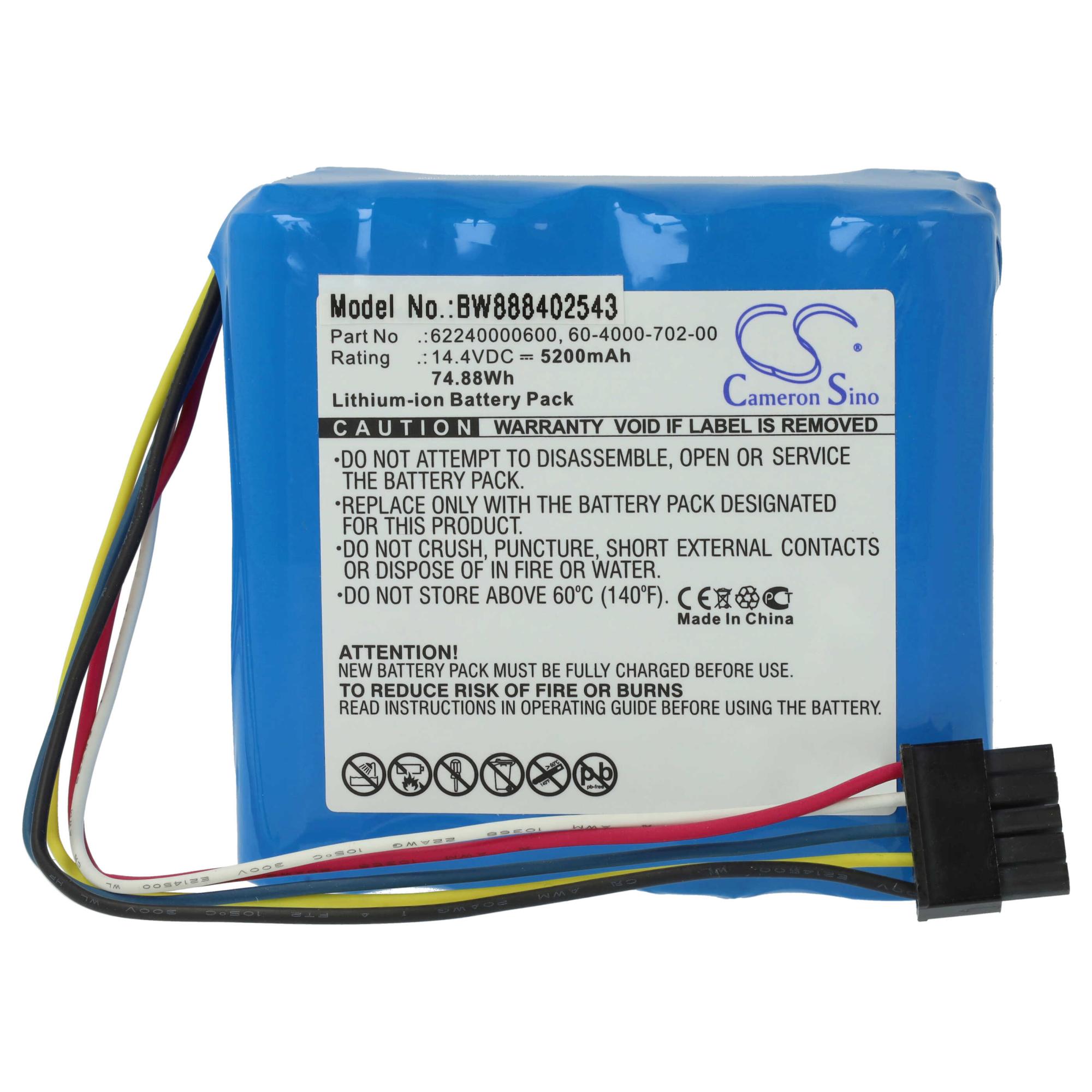 Vhbw Batterie compatible avec Zimmer ATS-4000, ATS4000 appareil médical ...