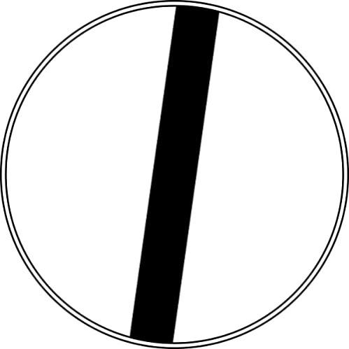 SEGNALE STRADALE CARTELLO DI DIVIETO VIA LIBERA FIG.70 -D. 60CM in ...